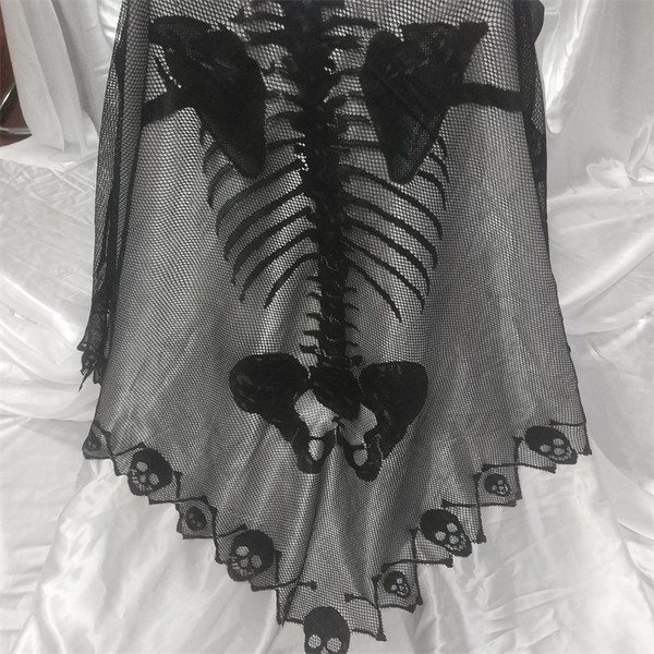 Just Love Skulls Lace Poncho