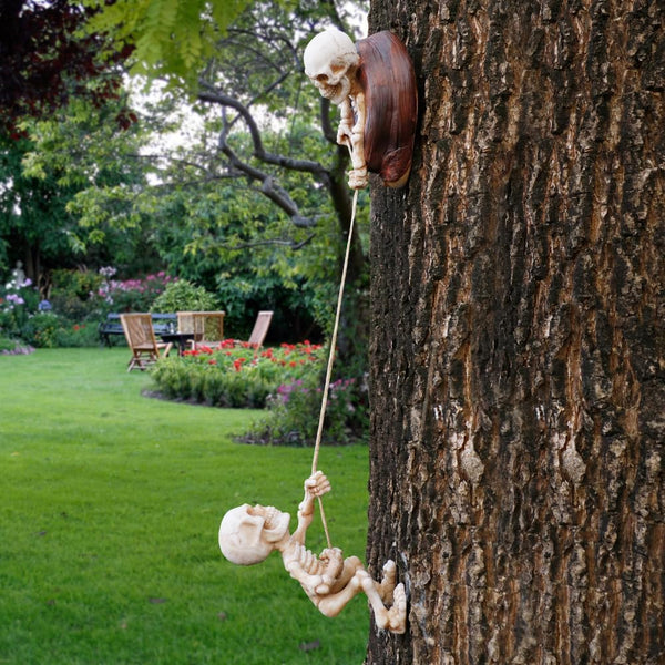 Just Love Skulls Skeleton Climbing Tree Sculptures